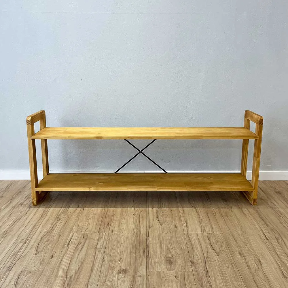 Rack de TV de Madeira Pinus Linea Nozes