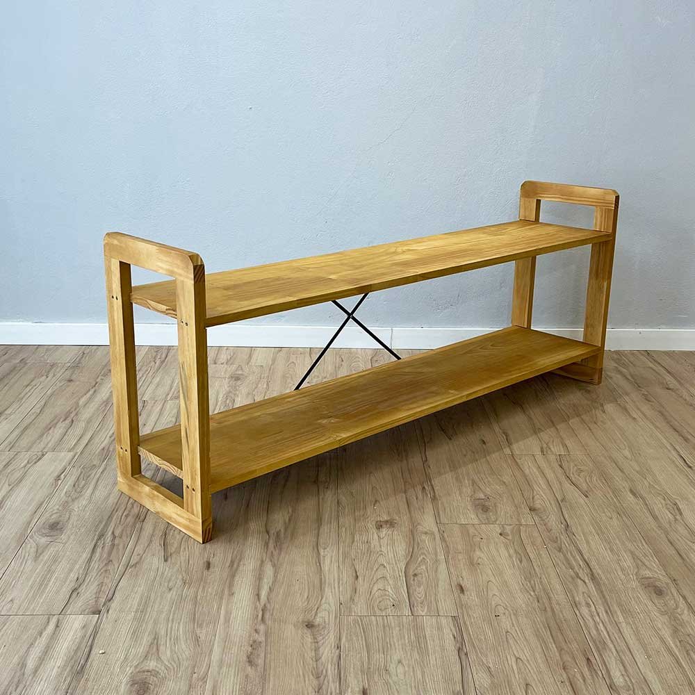 Rack de TV de Madeira Pinus Linea Nozes